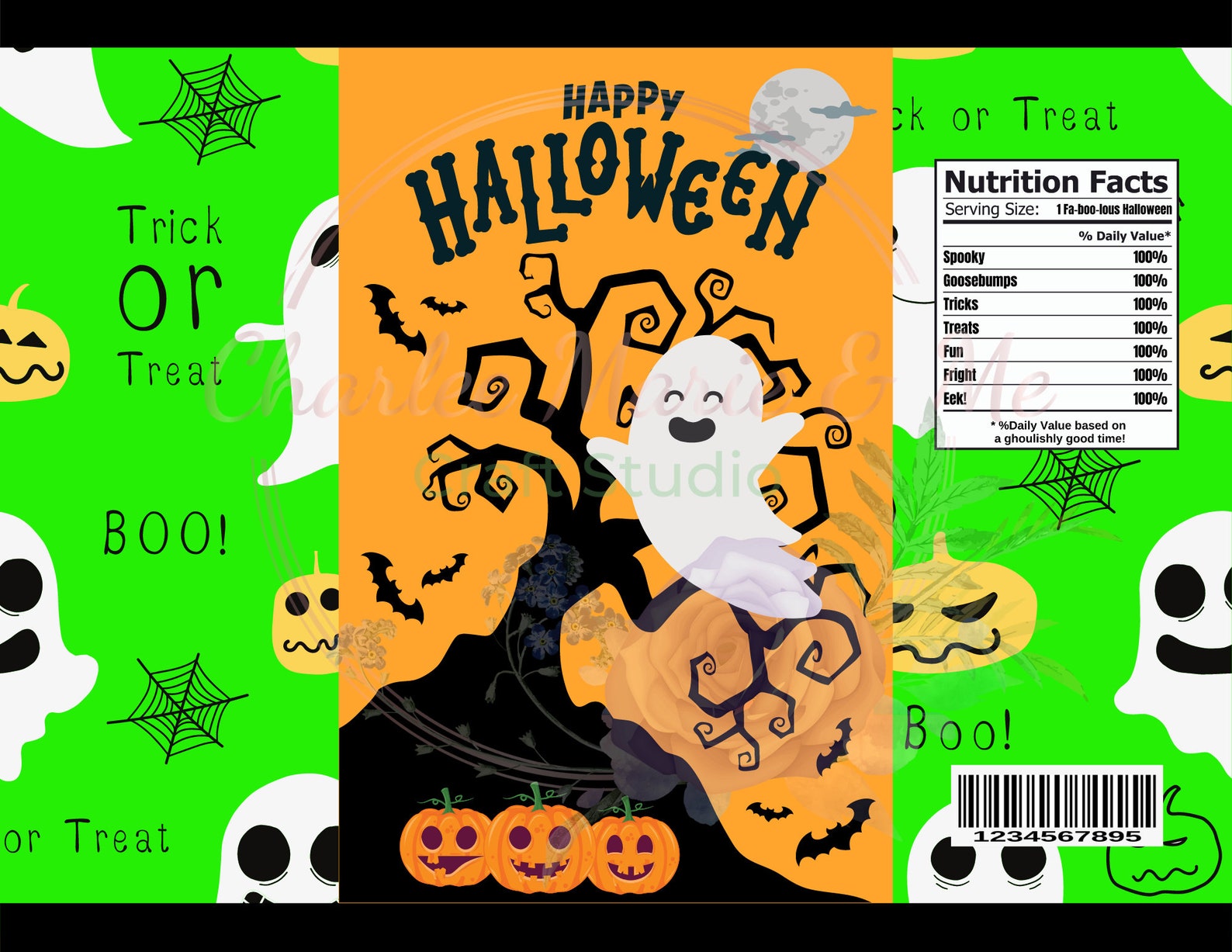 Halloween Chip Bag Halloween Snack Bag Halloween Treat Bag | Etsy