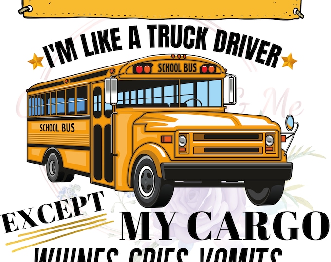 School Bus Driver, Bus Driver Design, Funny School Bus Driver , School ...