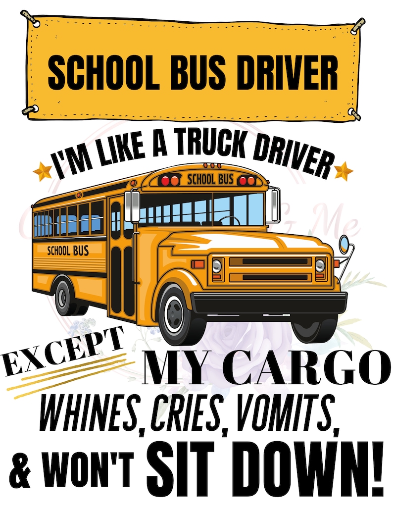 School Bus Driver Bus Driver Design Funny School Bus Driver - Etsy