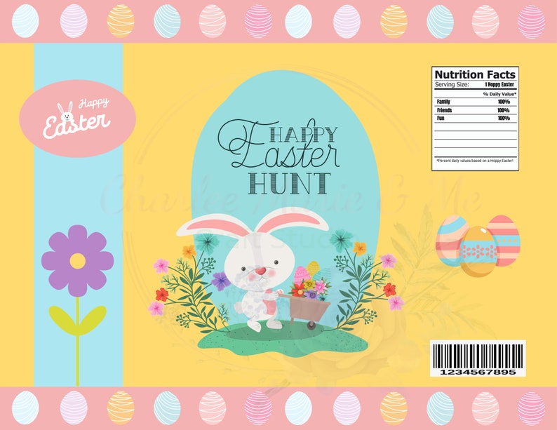 Easter Chip Bag Label Chip Bags Easter Snack Label Snack - Etsy