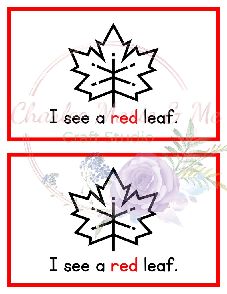 Colors of Fall Book for Pre-k , Preschool Book, Fall Colors, Emergent ...