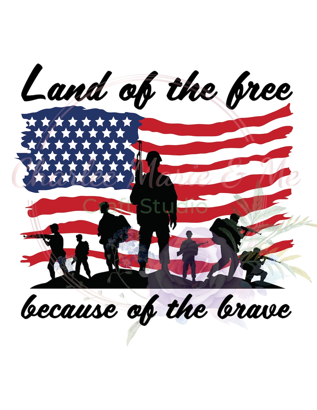 4th of July PNG, Soldiers PNG, Veteran PNG, Land of the Free Png Design ...