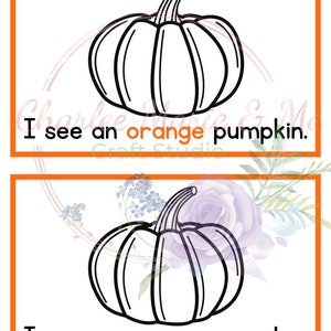 Colors of Fall Book for Pre-k , Preschool Book, Fall Colors, Emergent ...