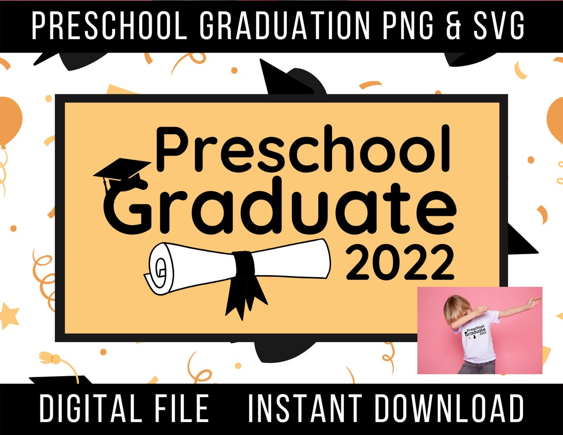Preschool Graduation Svg and Png, Preschool Graduate Svg, Shirt for ...