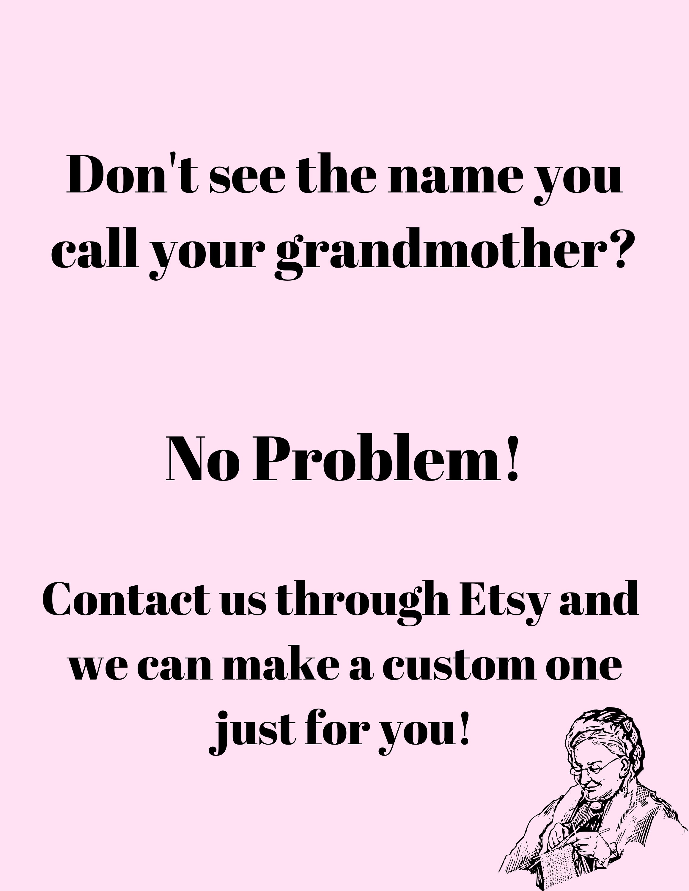 Grandma Nana Mimi Mima Mema Oma G-ma Nonna Gigi | Etsy