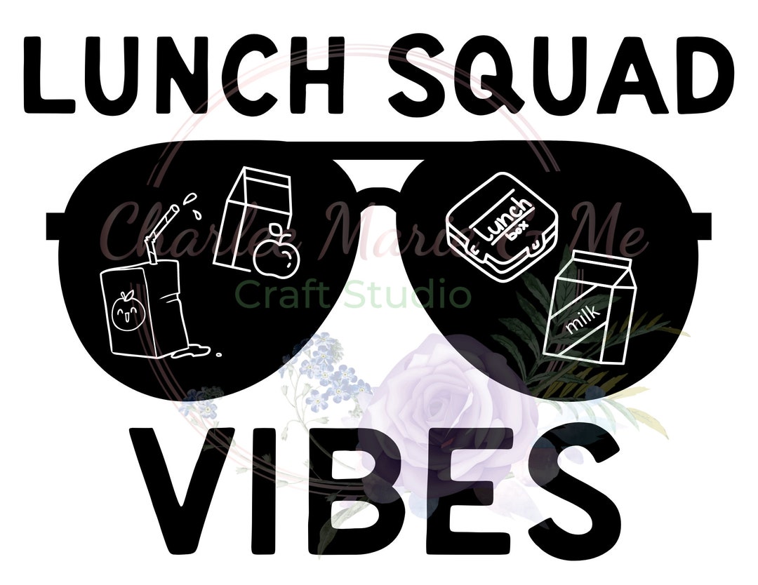 Lunch Squad SVG, School Cafeteria Staff SVG, Design for School Lunch ...