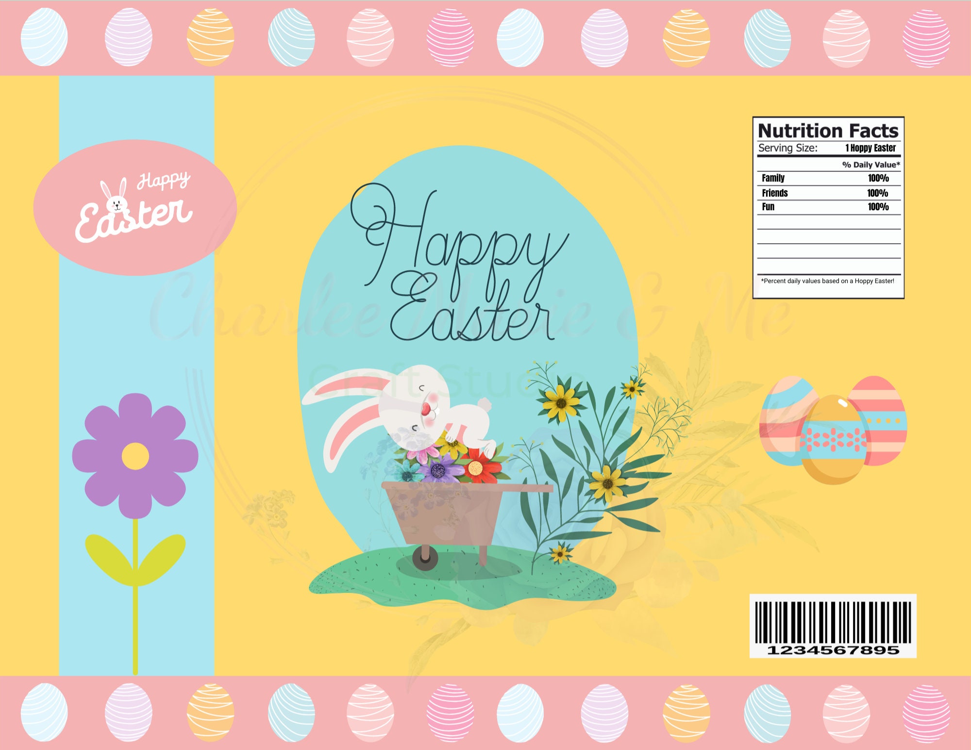 Easter Chip Bag Label, Chip Bag Label, Snack Bag Label, Easter Chip ...