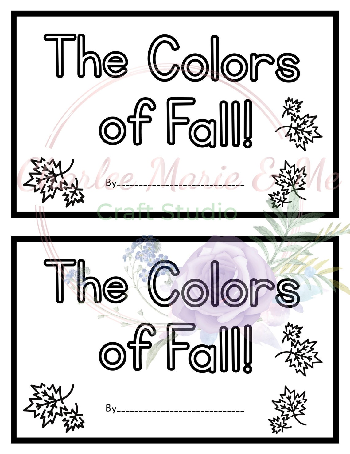 Colors of Fall Book for Pre-k , Preschool Book, Fall Colors, Emergent ...