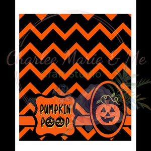 Pumpkin Poop Printable Label, Halloween Treat Label, Funny Halloween ...