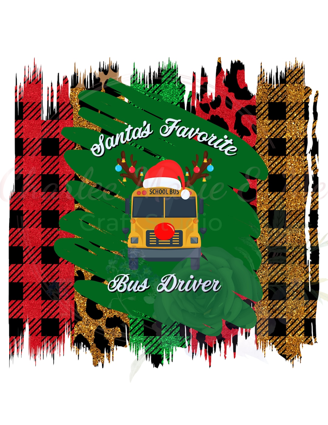 Santa's Favorite Bus Driver, Santa's Favorite Bus Monitor, Christmas ...