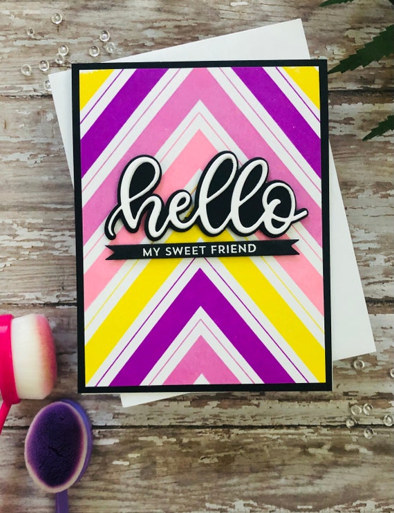 Printable Chevron Birthday Card