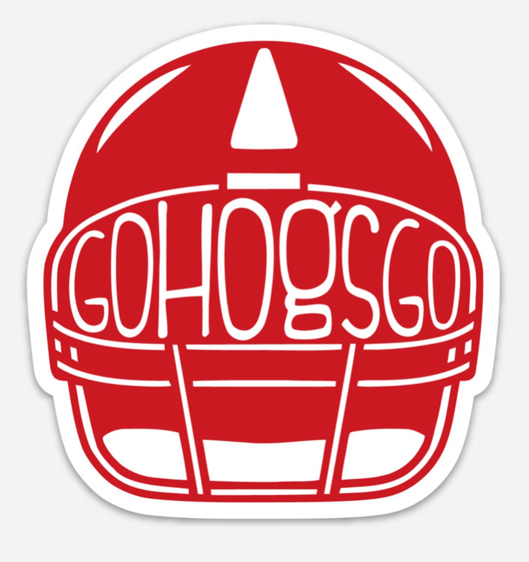 2.87 X 3 Go Hogs Go Helmet Vinyl Sticker - Etsy