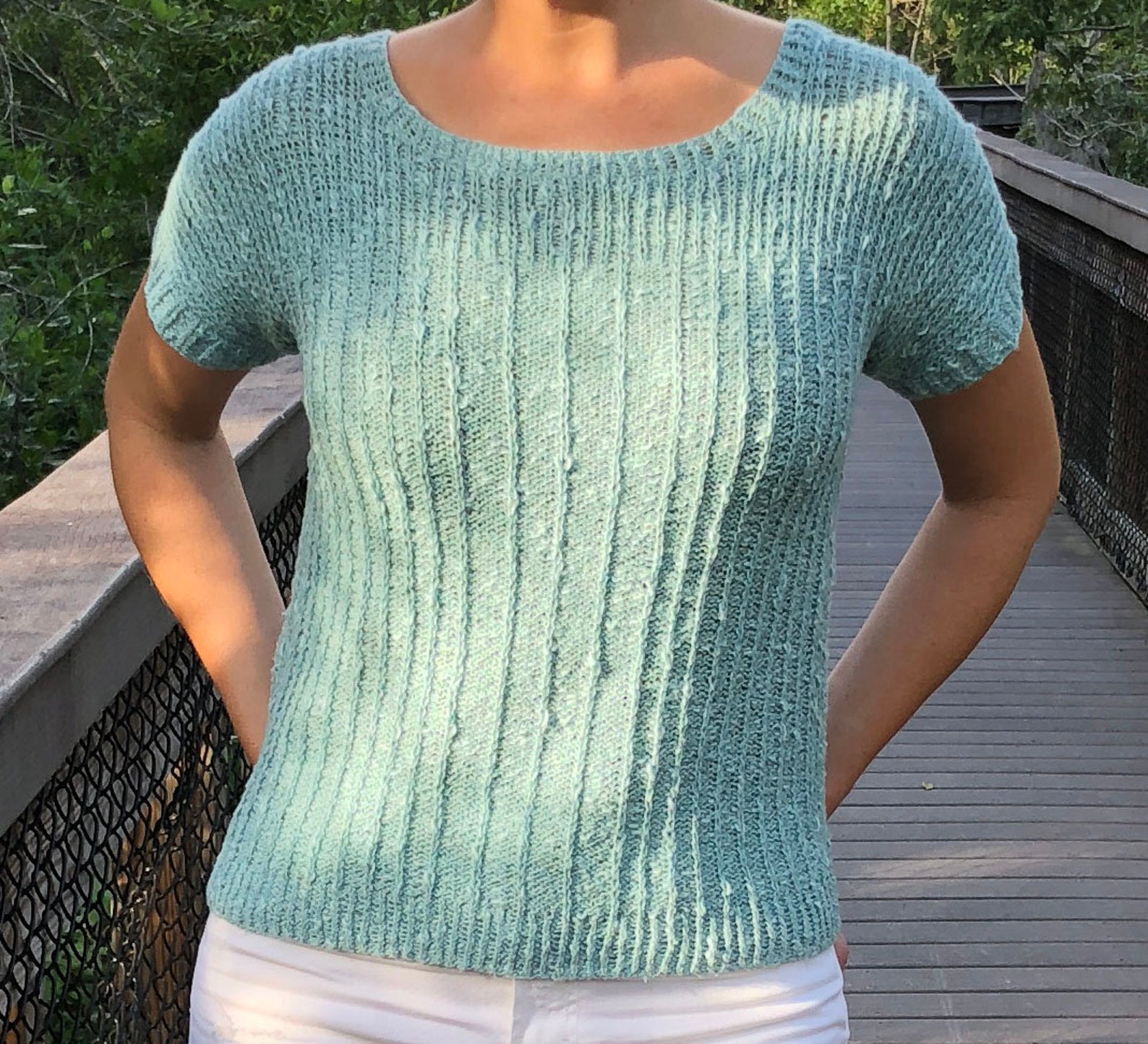 Kittybea Knitting Pattern - Stickney Cotton Tee, Download ONLY - Etsy