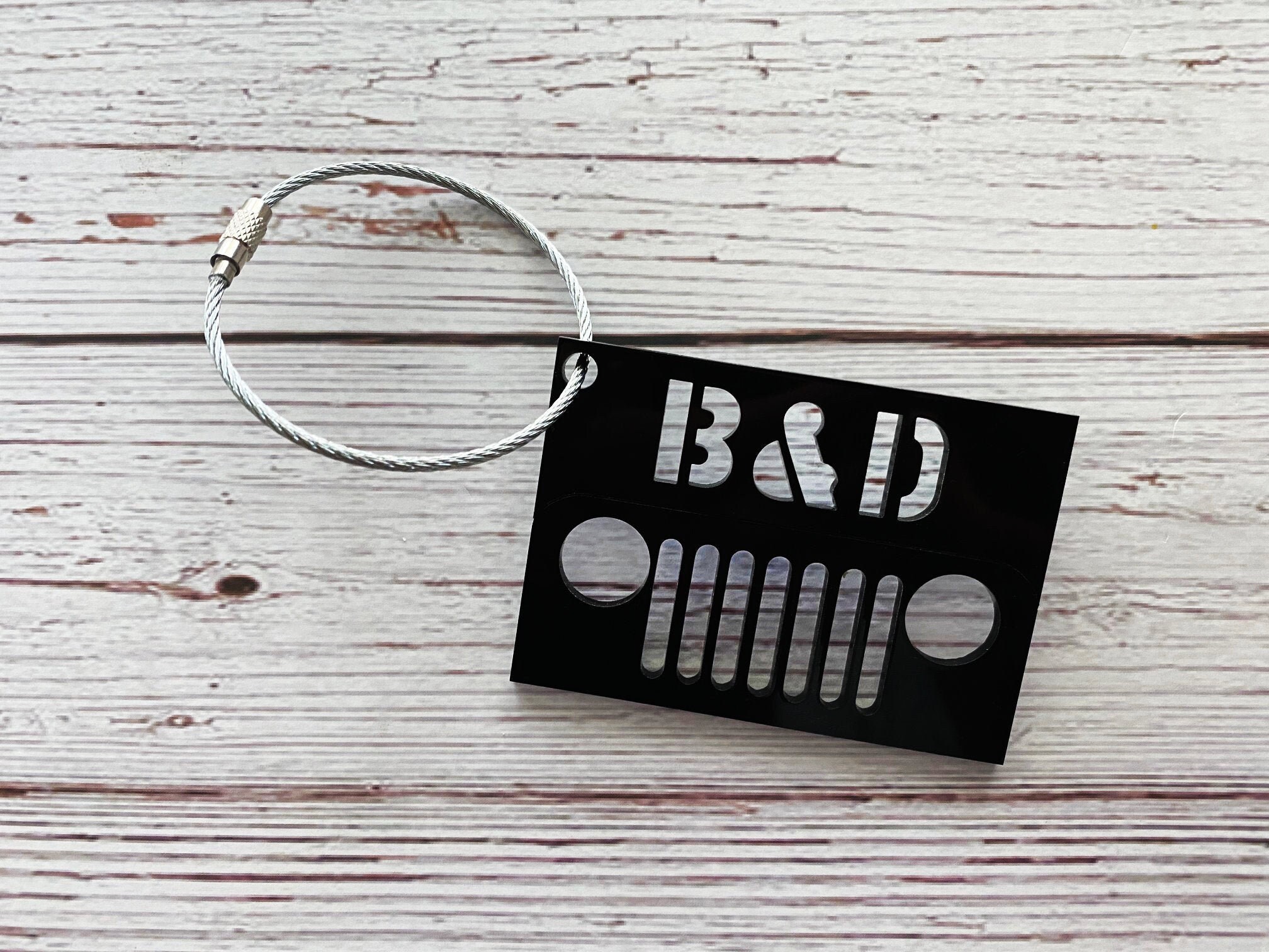 JEEP custom keychain laser engraved Wrangler lovers Jeep | Etsy