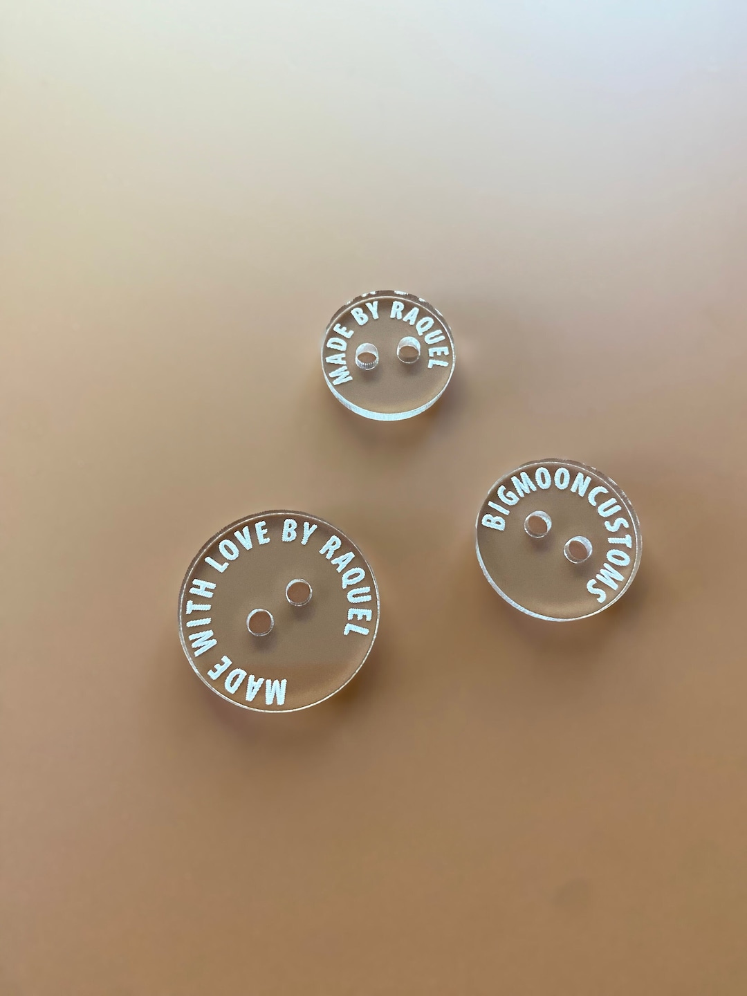 30 Pack of Custom Buttons - Personalized With Your Own Text - Handmade ...