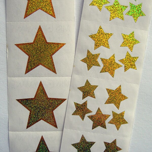 Gold Star Stickers - Etsy