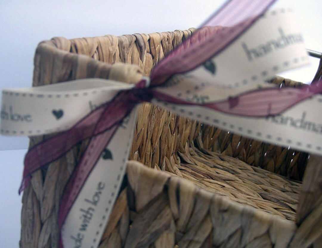 3/4 Inch Printed Ribbon Ivory Canvas Ribbon With Woven Edge - Etsy