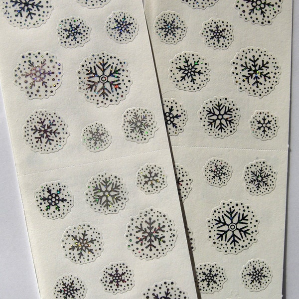 Snowflake Stickers - Etsy