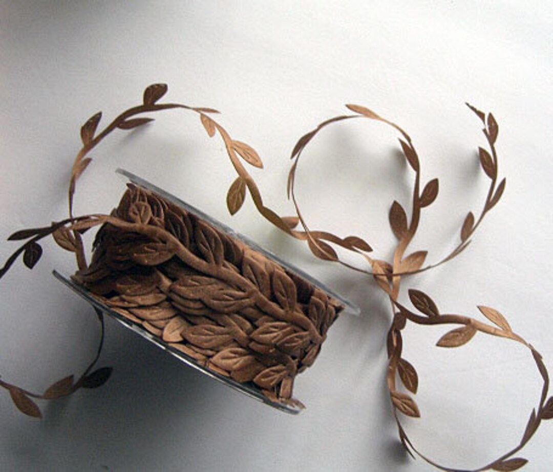 Leaf Trim Ribbon / Leaves Accent Ribbon -buy in 2-YD Lots : 3 Available ...