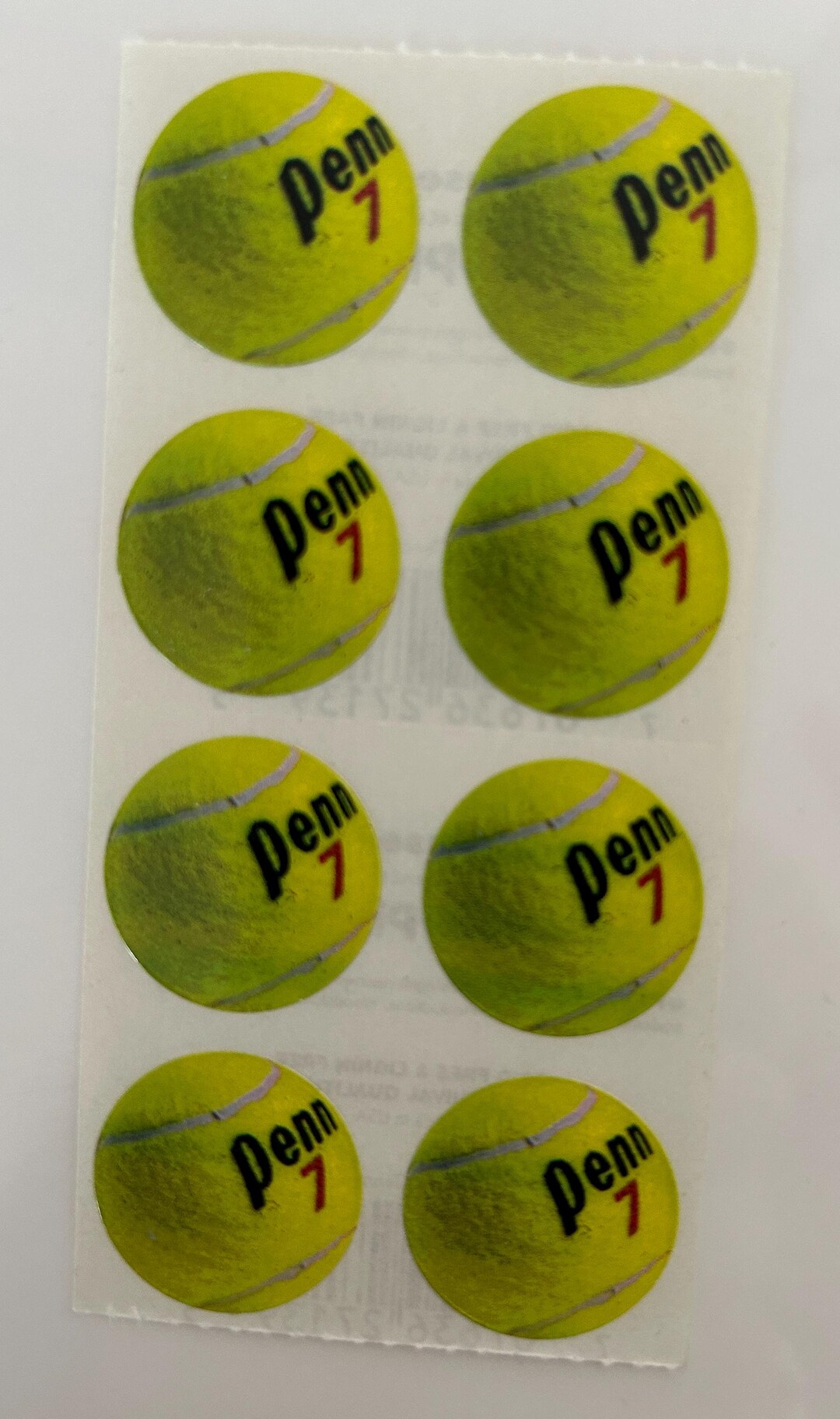 STICKERS: TENNIS Balls - 1 Sticker Strip of Tennis Ball Stickers - Mrs ...