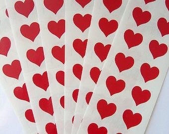 Small Heart Stickers - Etsy
