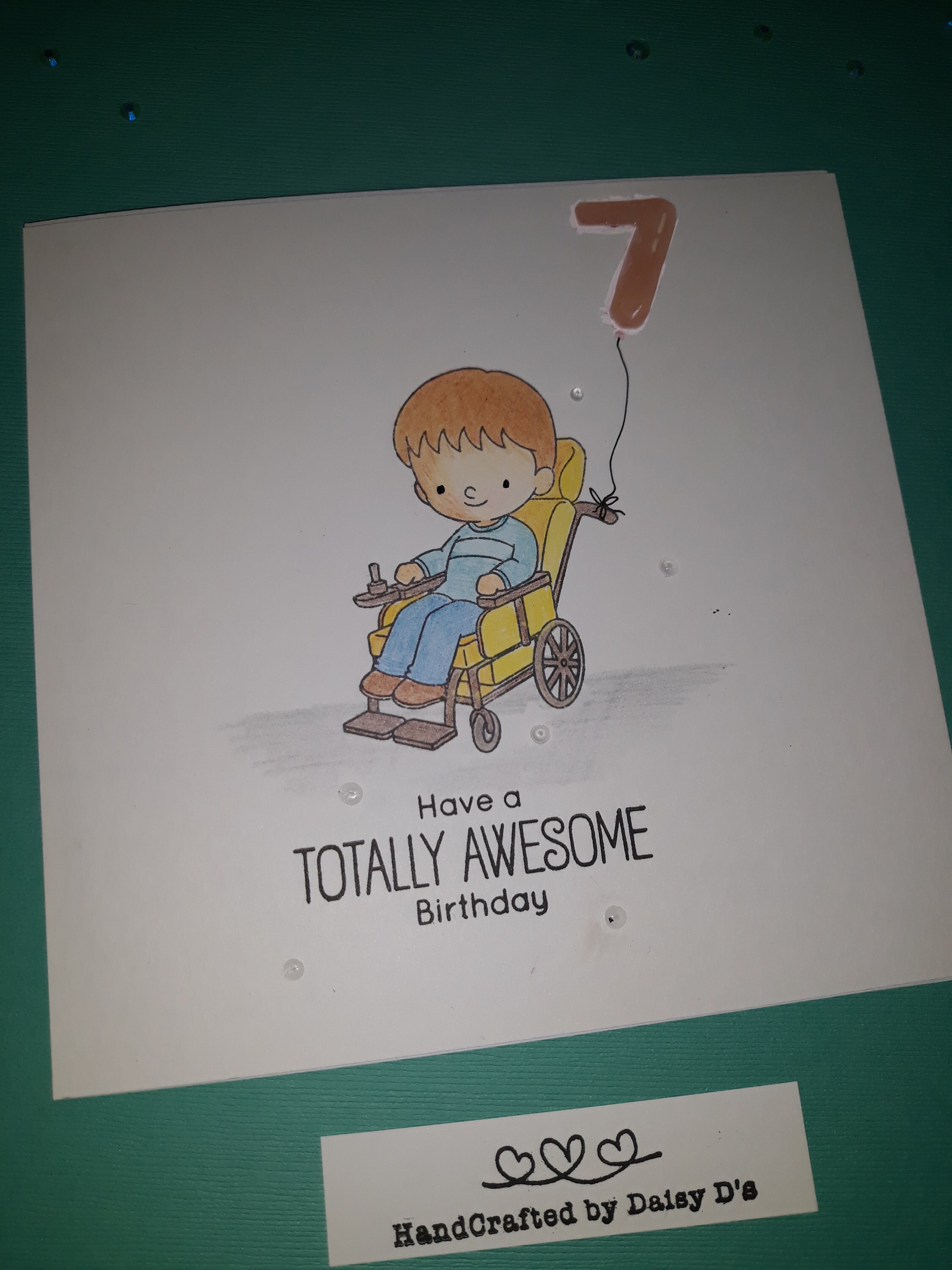 Personalised Birthday Disabled Card male - Etsy