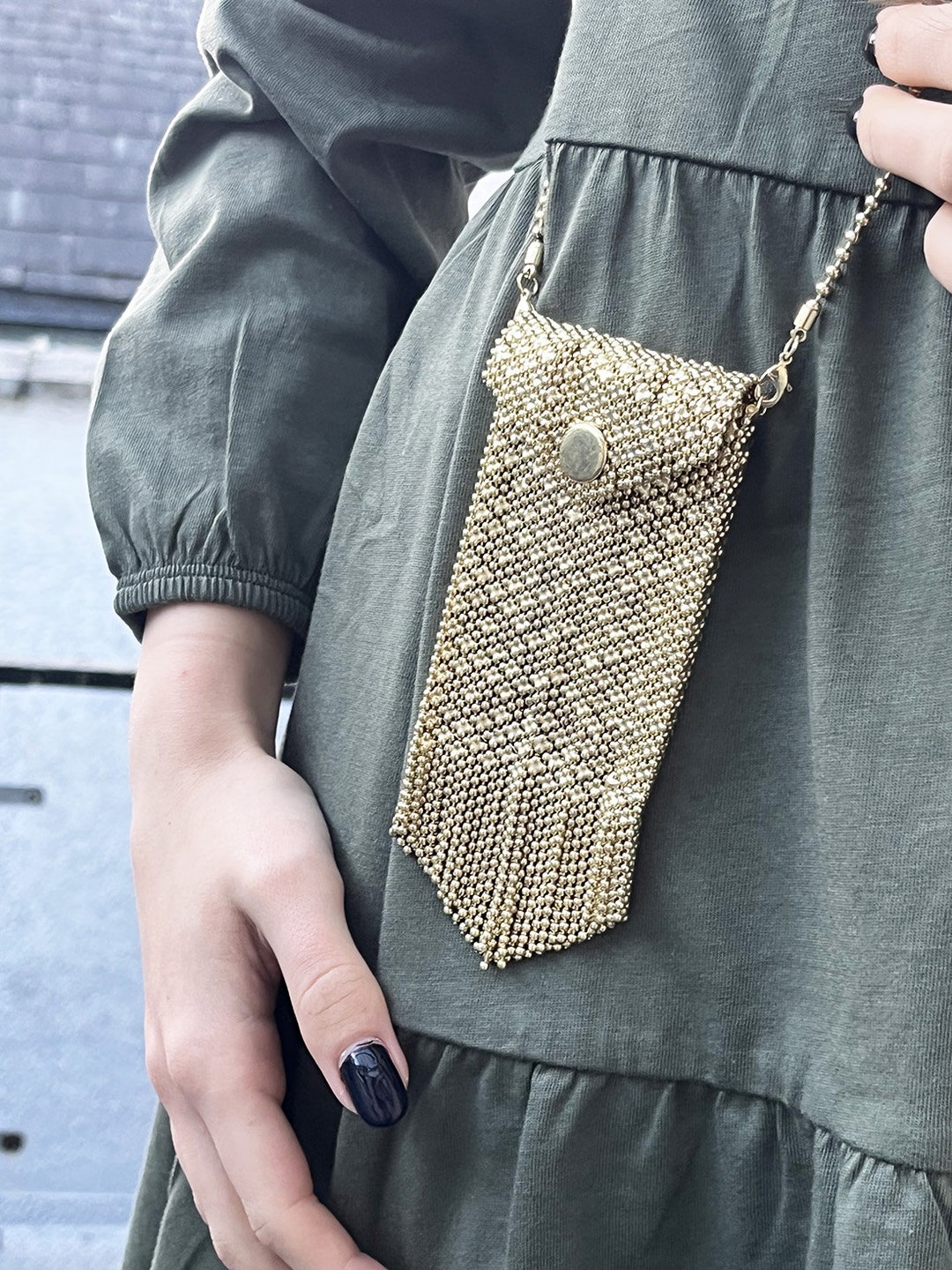 Gold Chainmail Bag, Chainmail Bag, Festival Bag, Brass Chainmail Bag ...