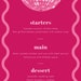 Editable Disco-themed Menu Card Template **digital File Only** - Etsy