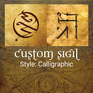 Your Custom Sigil (personalized, Calligraphy, Spiritual, Sigil, Magick ...