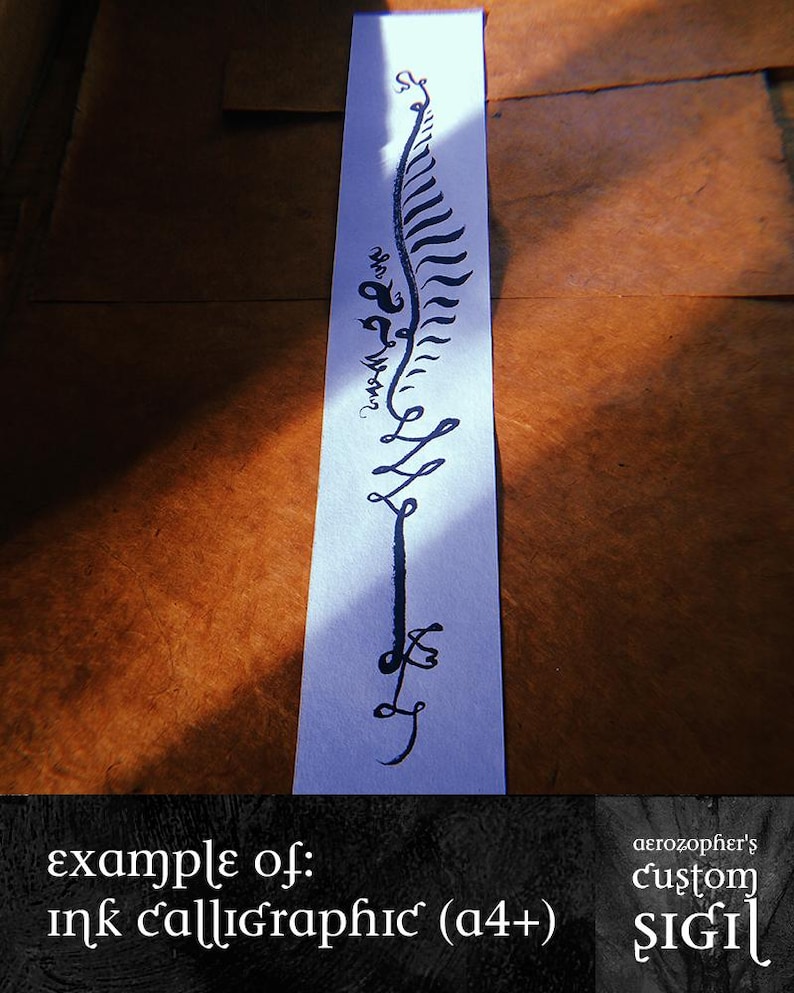 Your Custom Sigil (personalized, Calligraphy, Spiritual, Sigil, Magick ...