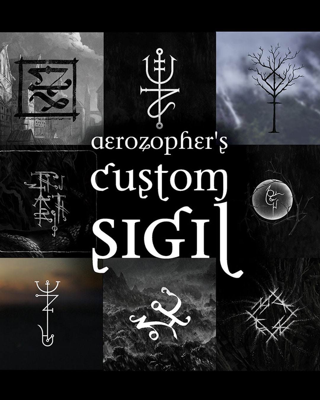 Your Custom Sigil (personalized, Bindrune, Sigil, Magick, Occult Art ...