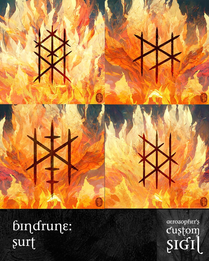 Custom Sigil Tattoo (personalized, Protection, Seal, Bindrune, Sigil ...