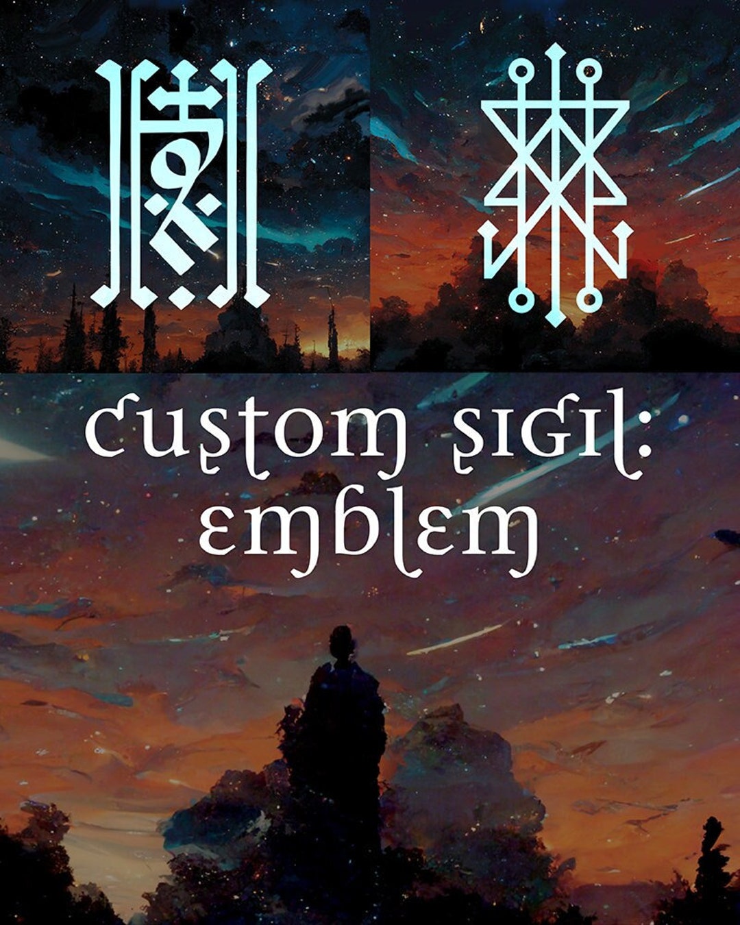 Your Custom Sigil personalized Crest Emblem Occult - Etsy