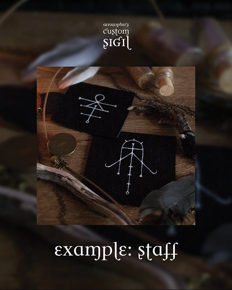 Your Custom Sigil personalized, Bindrune, Sigil, Magick, Occult Art ...