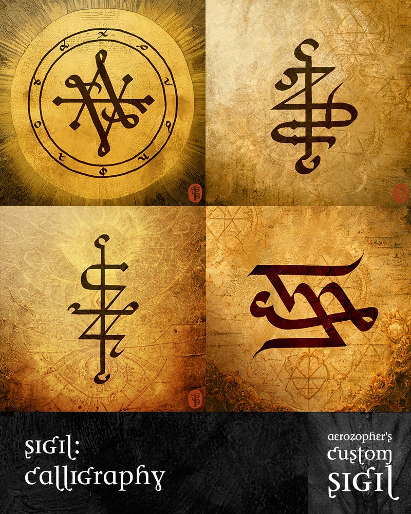 Your Custom Sigil (personalized, Calligraphy, Spiritual, Sigil, Magick ...