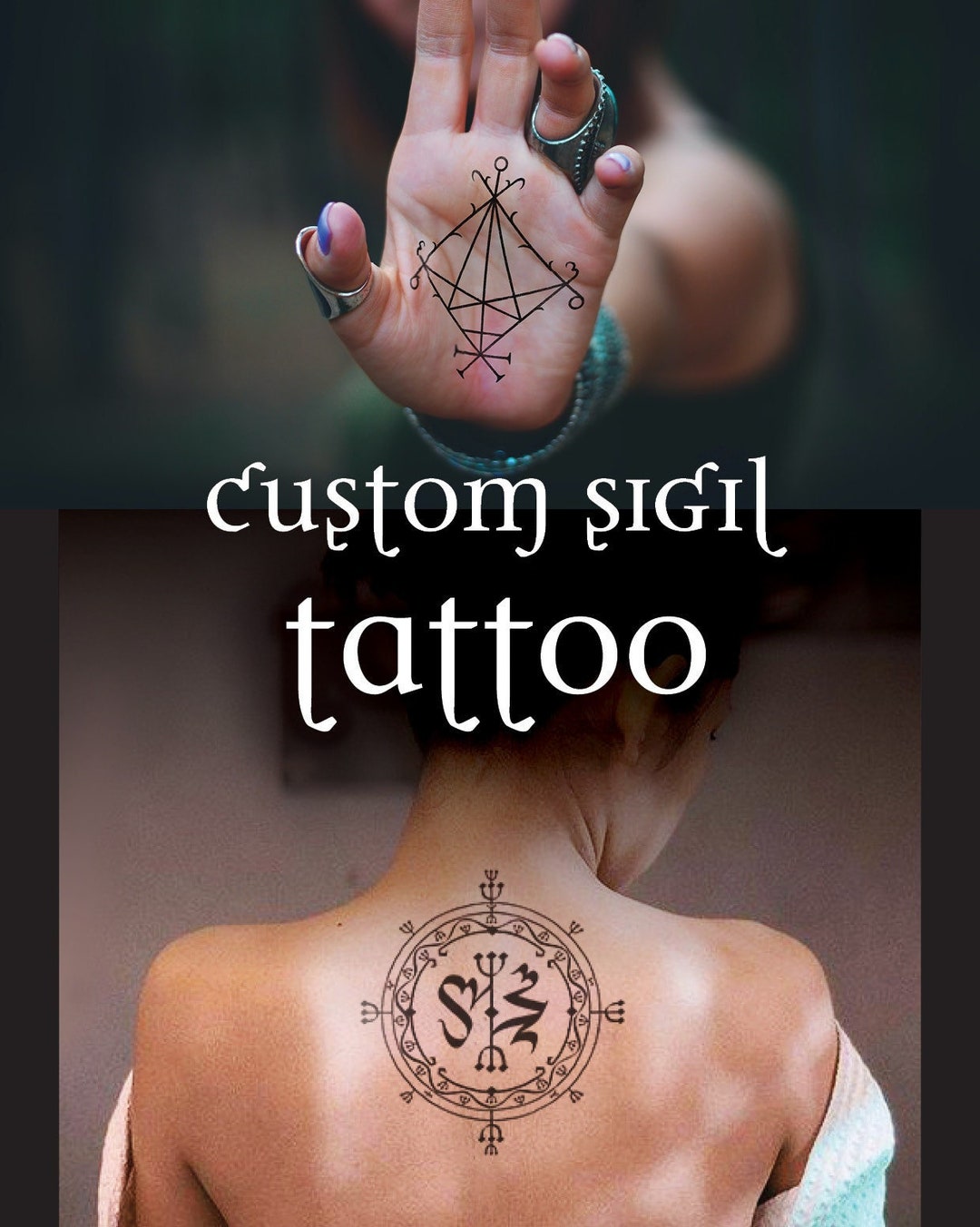 Custom Sigil Tattoo (personalized, Protection, Seal, Bindrune, Sigil ...
