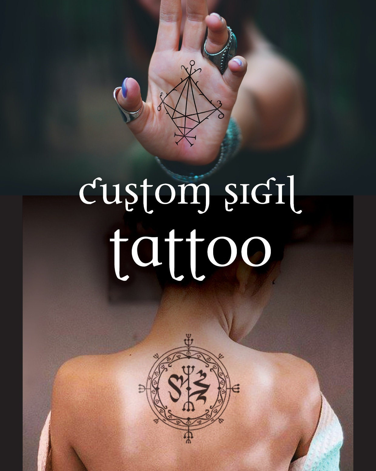 Custom Sigil Tattoo (personalized, Protection, Seal, Bindrune, Sigil ...
