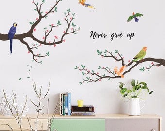 Tree Bird Wall Decal | Etsy