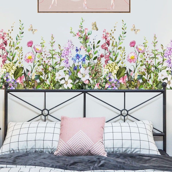 Flower Wall Decals - Etsy