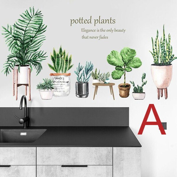 Flower Pot Decals - Etsy