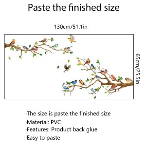 Tree Branch Decal and Bird Wall Decals Birds on Tree Branch - Etsy