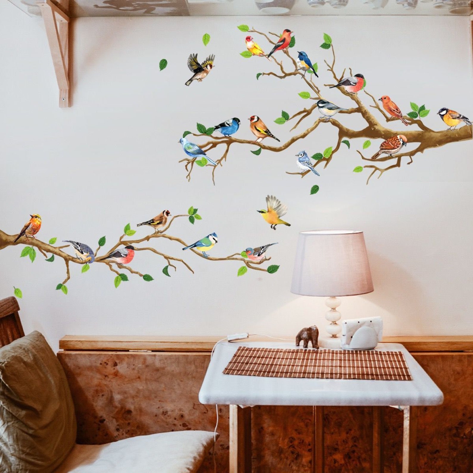 Tree Branch Decal and Bird Wall Decals Birds on Tree Branch - Etsy