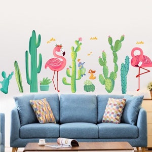 Tropical Bird Animal Wall Sticker Flamingo Decal Removable - Etsy
