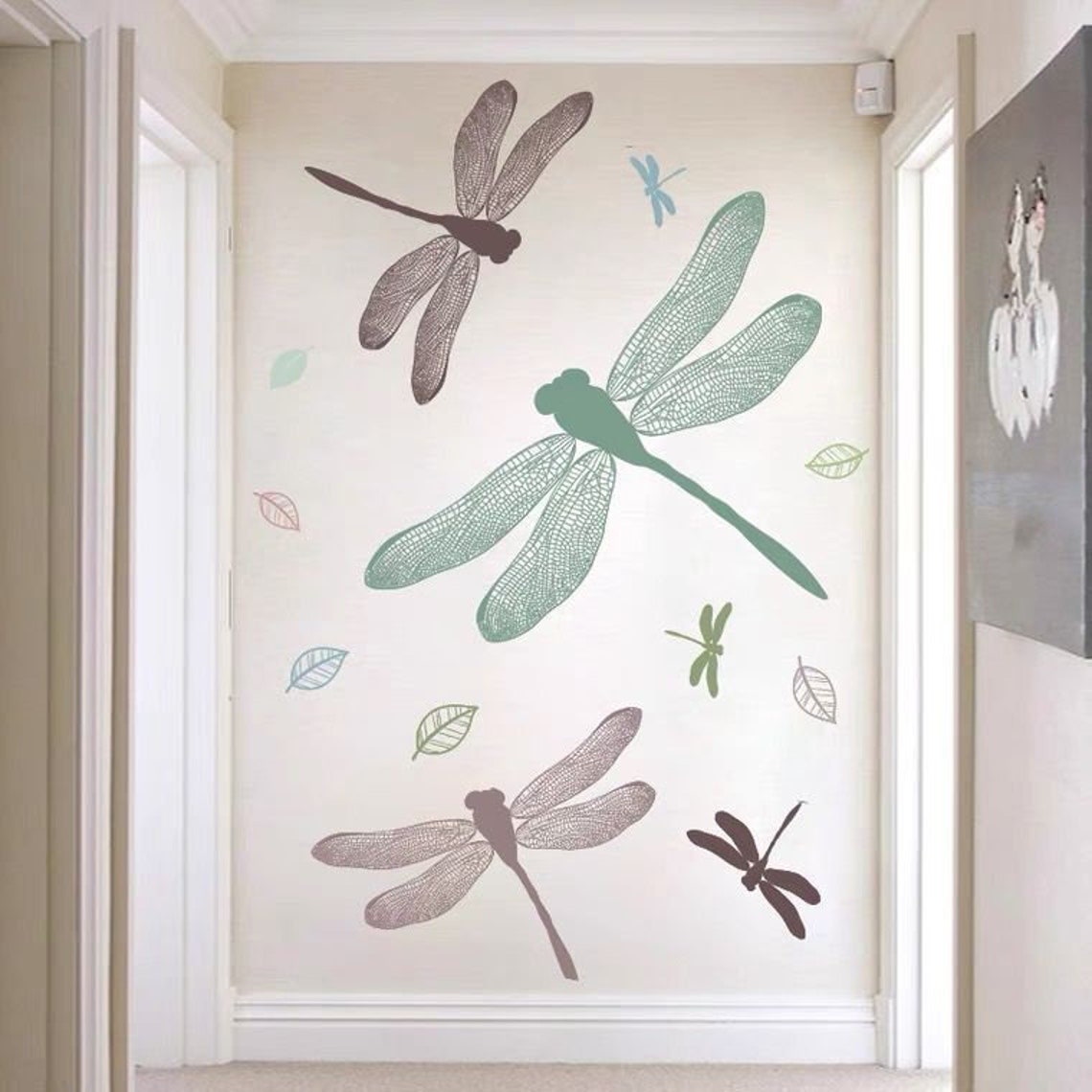 Insect Wall Decals Plant Insect Decals Dragonfly Wall Decals - Etsy