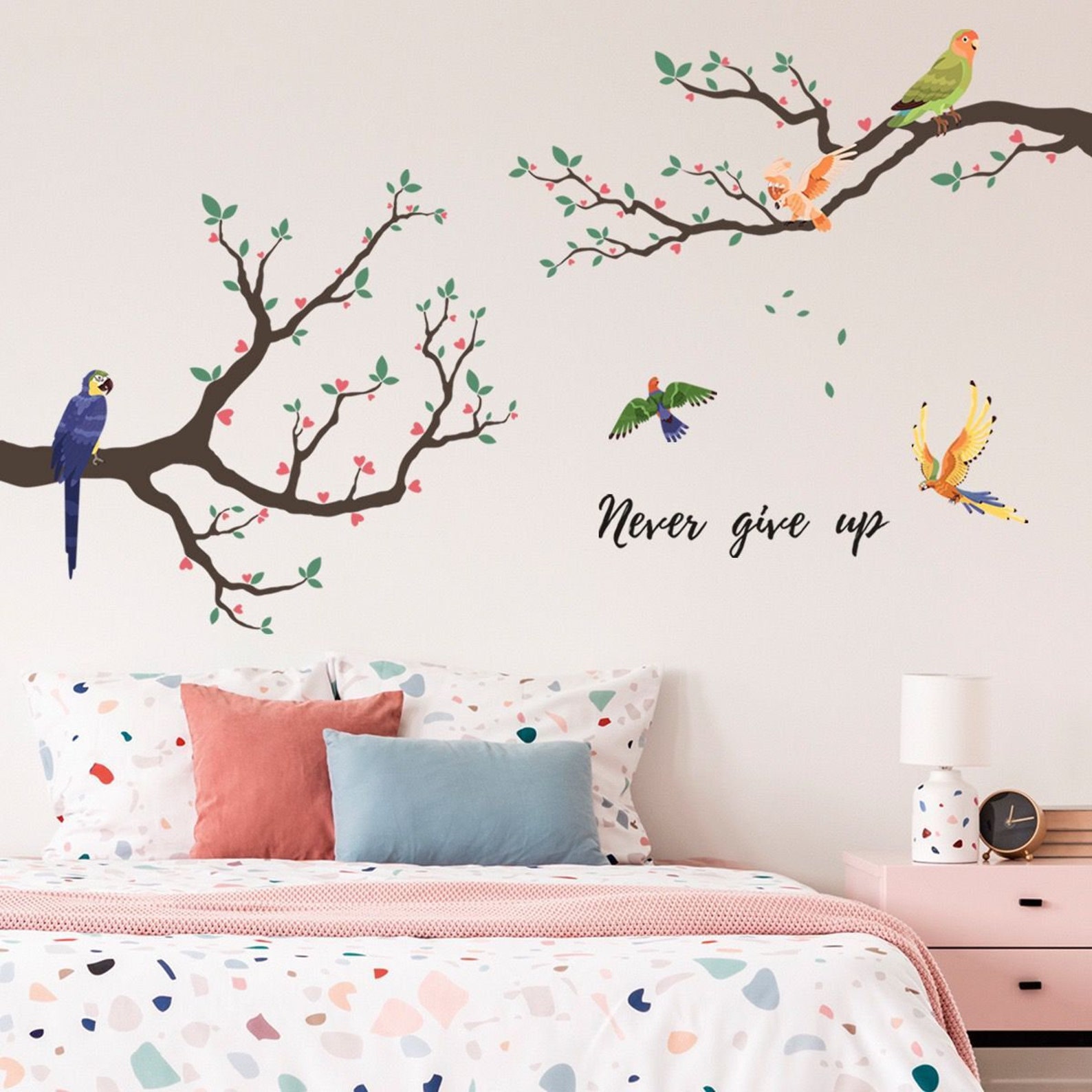 Tree Branch Decal and Bird Wall Decals Birds on Tree Branch - Etsy