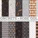 Romance Digital Paper BIG BUNDLE! 10 Watercolor, Gold Foil, Solid ...