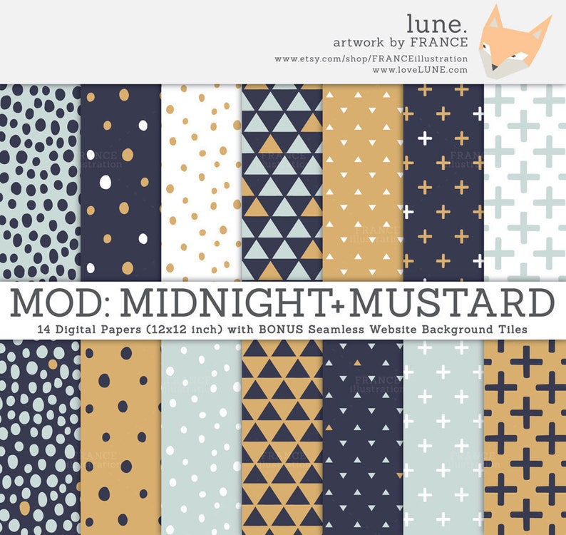 Modern Geometric Digital Paper BIG BUNDLE! 9 Sets (includes Editable ...