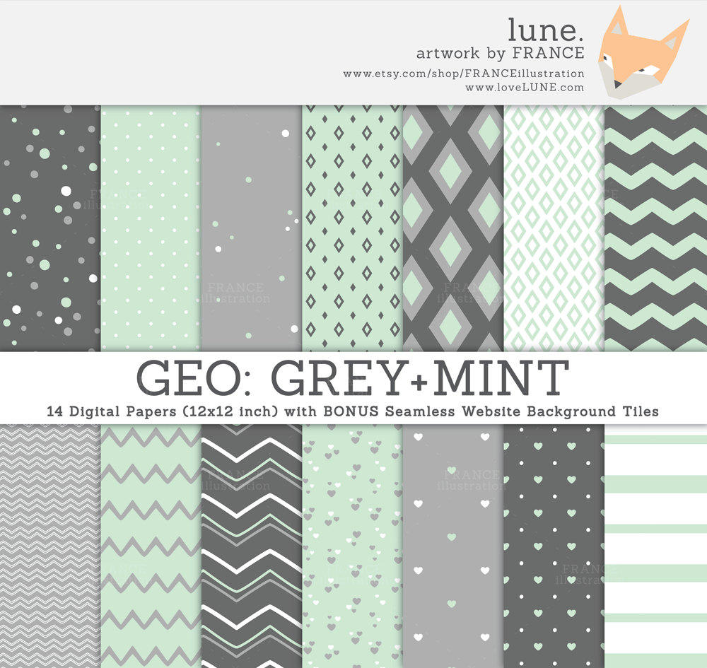 Modern Geometric Digital Paper BIG BUNDLE 9 Sets includes | Etsy