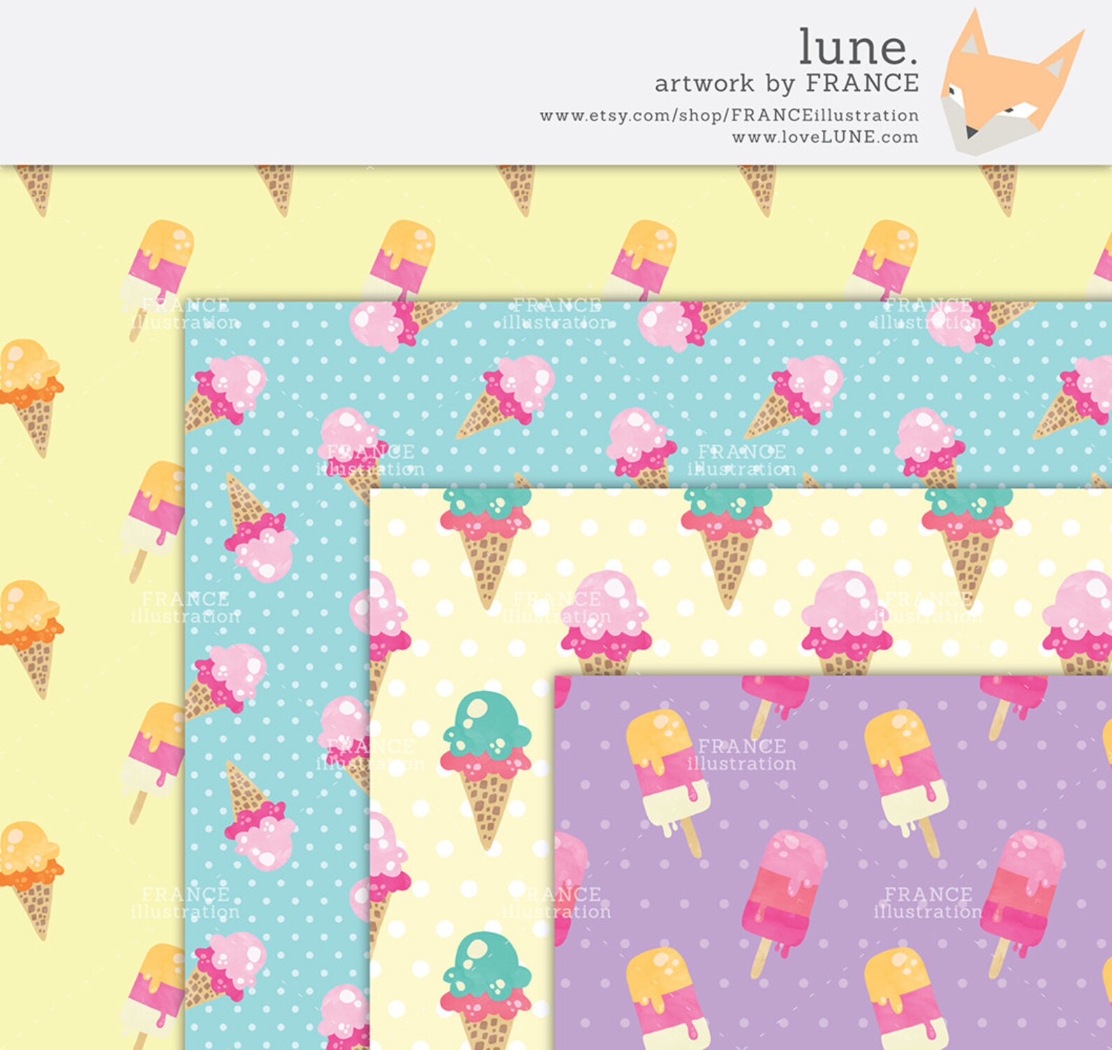3 FOR 2. Summer Digital Papers, Watercolor Flamingo, Pineapple Pattern ...