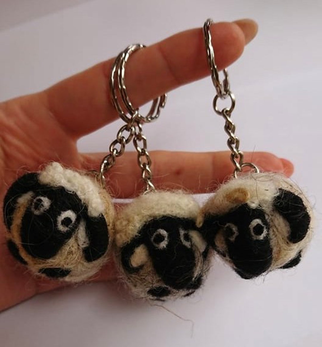 Irish Sheep Keyring / Needlefelted/ Handmade in Ireland/ Made With ...